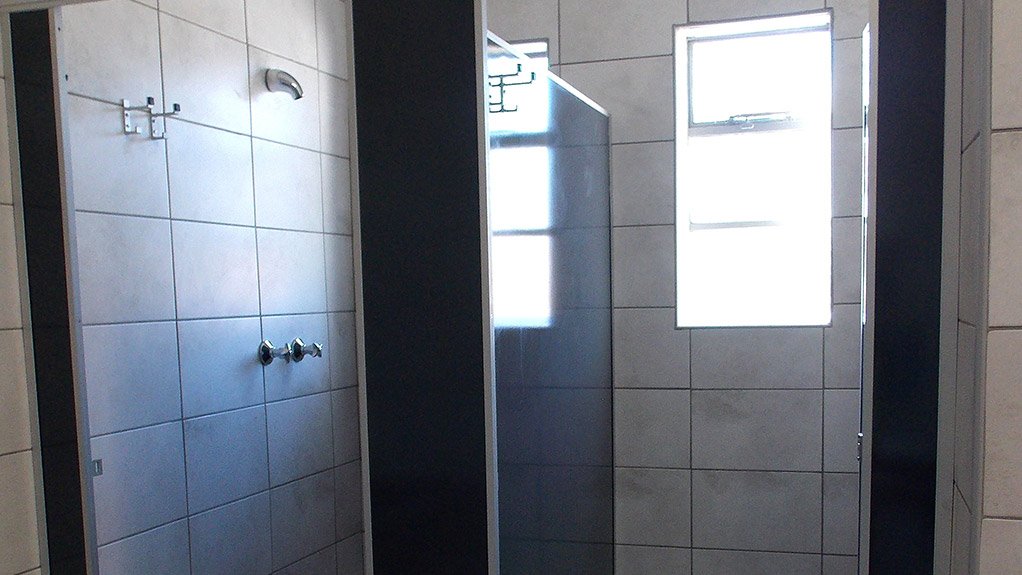 Shower cubicle refurbishment at colliery